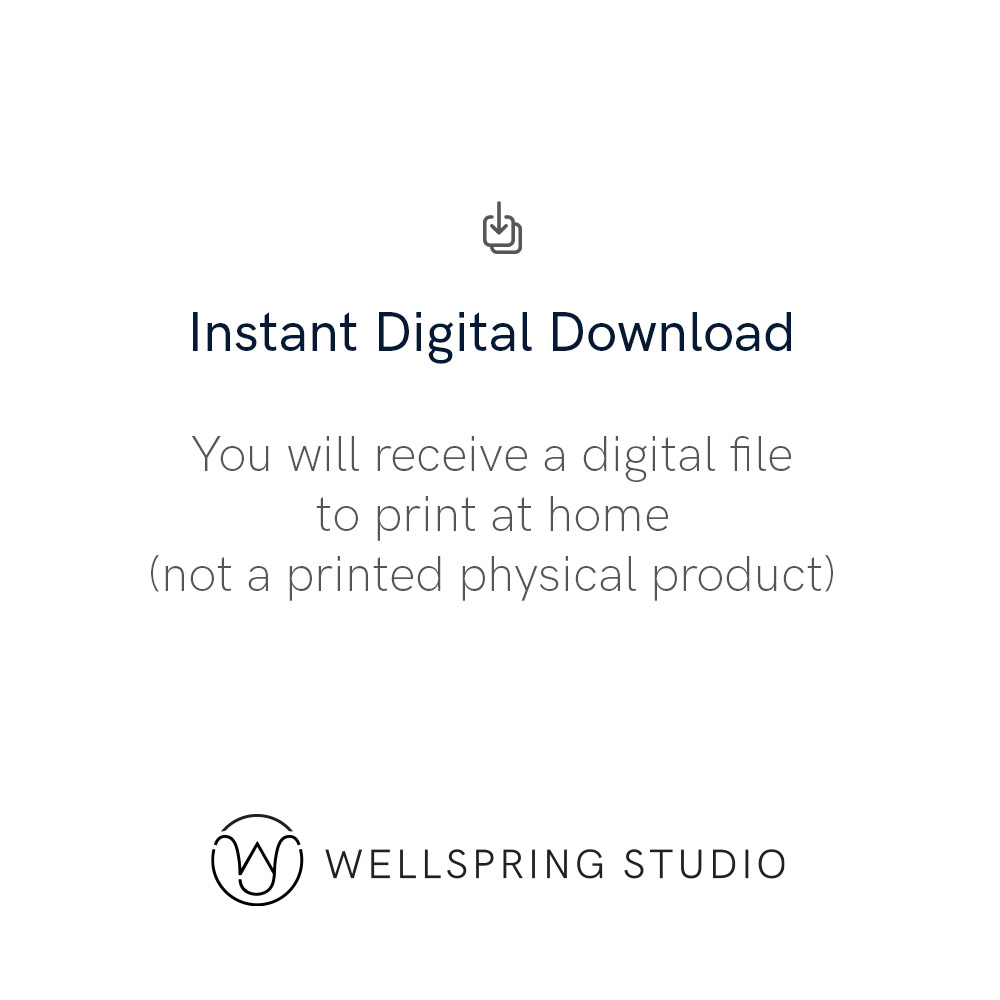 Inspirational Quote – Printable Wall Art for Kids Room, Playroom, Bedroom – Wellspring Studio